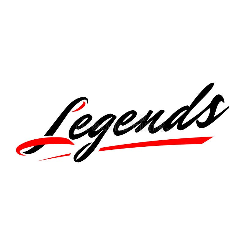 Sporty Lettering Emblem Legend Logo Vector Typography Concept Design ...
