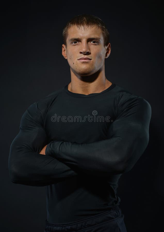 Sporty male model stock image. Image of beautiful, macho - 46729605
