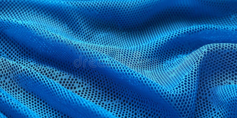 A Sporty Mesh Fabric Texture Background in Bright Electric Blue. the ...