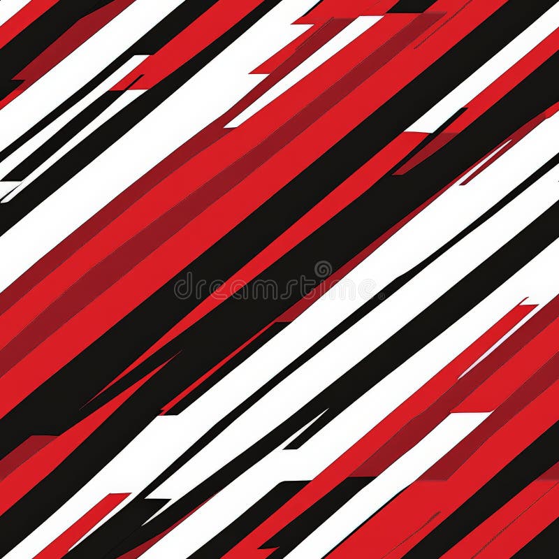 A Sporty Racing Stripe Pattern, Where Bold Diagonal Lines in Red, Black ...