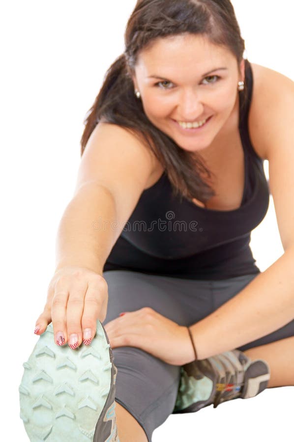 Sporty woman stock photo. Image of athlete, beauty, condition - 26689892