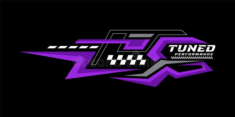 Sporty Wrap Decal Vinyl Performance Automotive Sticker Vector Stock ...
