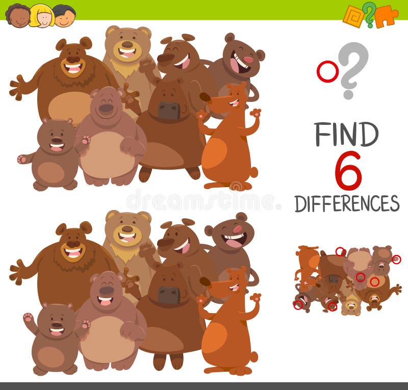 Spot the differences. stock vector. Illustration of character - 46668201 Spot the differences. stock vector. Illustration of character - 46668201