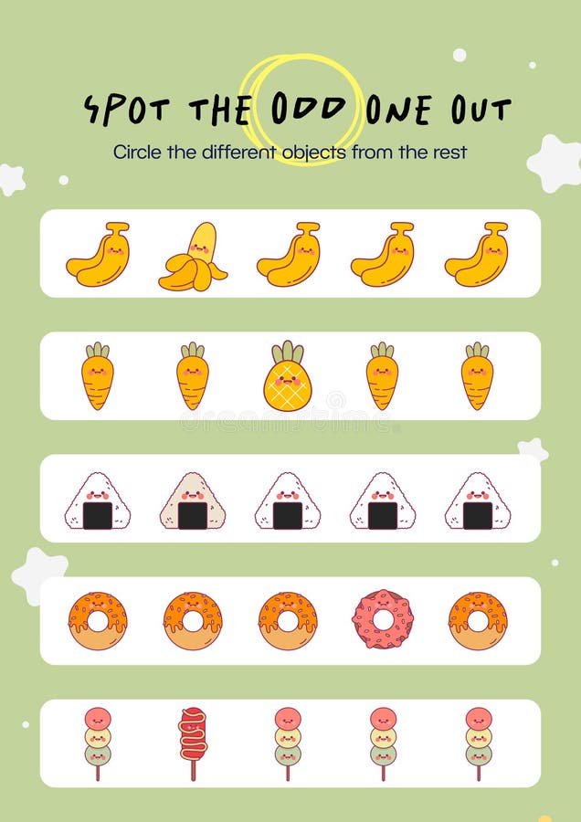 A Printable Educational Worksheet for Kids To Spot the Illustration ...