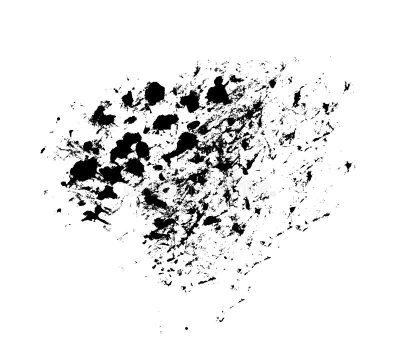 Spot with Grunge Texture. Vector Paint Stamp Stock Vector ...