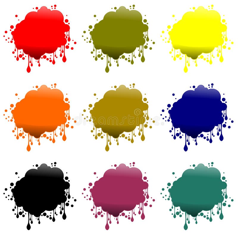 Spot labels stock photo. Illustration of decorative, paint - 32056430