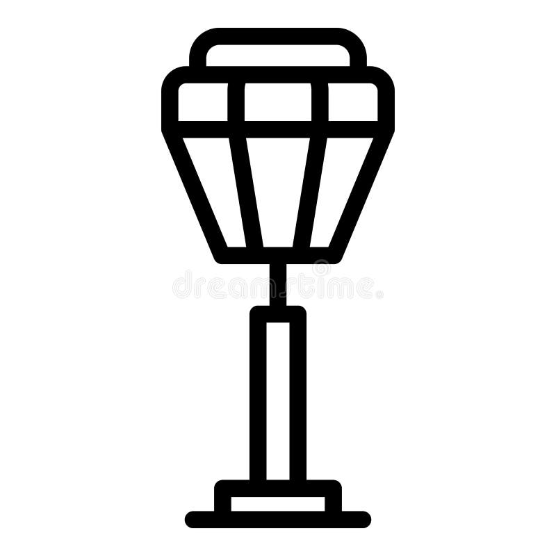 Spot Lamp Icon Outline Vector. Stand Light Stock Illustration ...