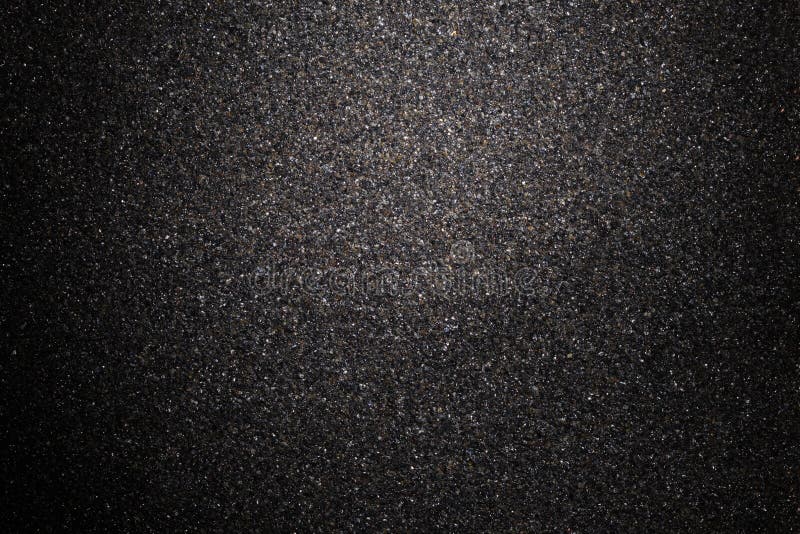 Spot Light Background of Black Crushed Anthracite Grain with Copy Space ...