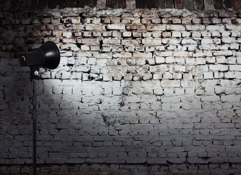 Light on wall stock photo. Image of reflector, shadow - 173091728