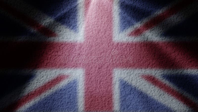 Spot Light with British Flag Stock Image - Image of bright, united ...