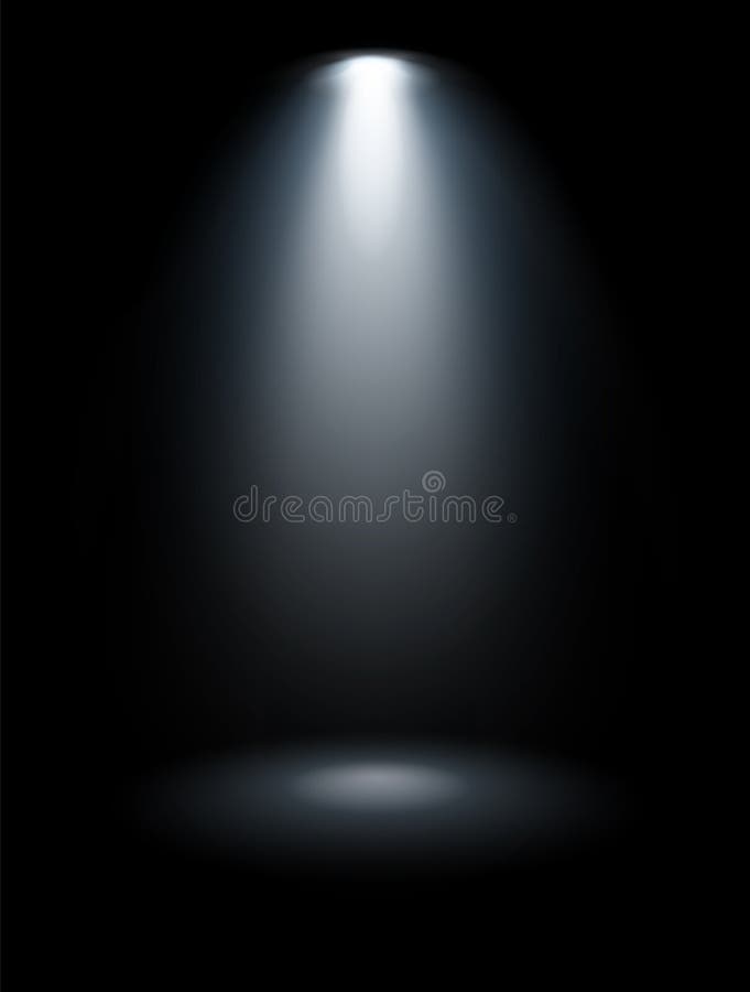 Spot Light Mockup. Realistic Scene Illumination Effect Stock Vector ...