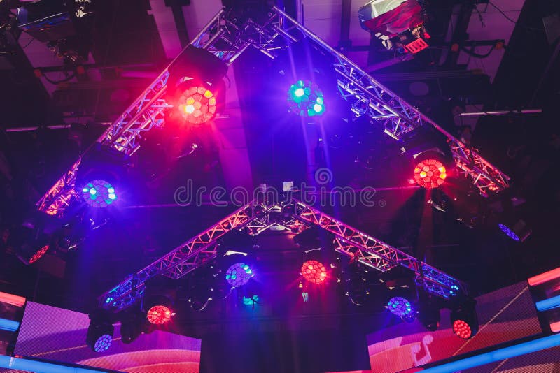 Spot Light in Television Studio on Ceiling. Stock Photo - Image of ...