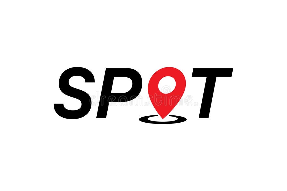 Spot location logo design stock vector. Illustration of cartography ...
