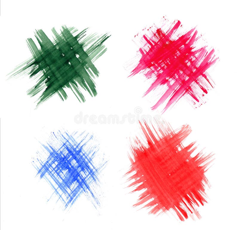 A spot of paint. 4 in 1 stock illustration. Illustration of collections ...