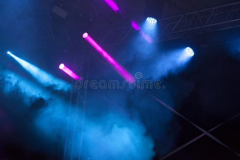 Spot Stage Lights at Concert Stock Image - Image of heads, equipment ...