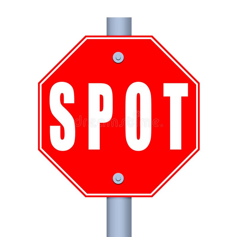 Spot Stop stock image. Illustration of shape, draw, confusing - 23637637