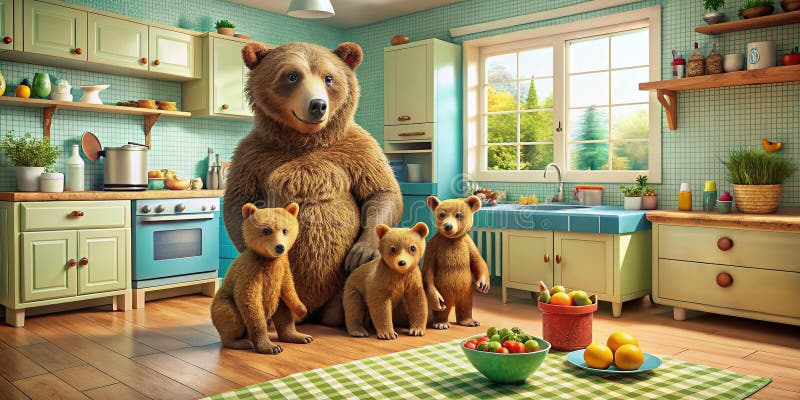 Spot the 7 Subtle Differences a Fun and Educational BearThemed Kitchen ...