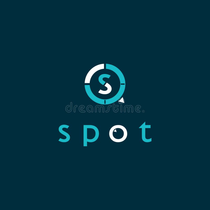 Spot Vectorlogo Spot-pictogram GPS-vectorteken Vector Illustratie ...