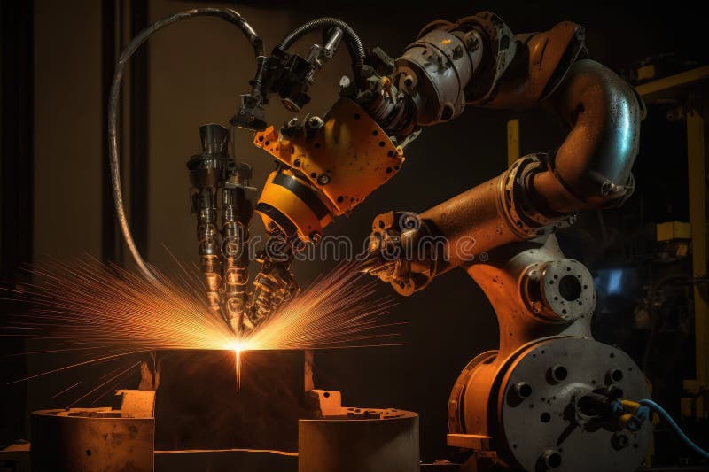 Spot Welding Robot, Performing Precise and Intricate Welds on Complex ...