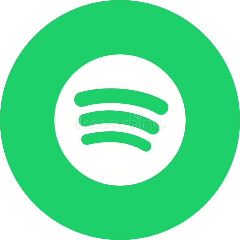 Icona Di Spotify Stampata Su Carta Immagine Editoriale - Illustrazione ...