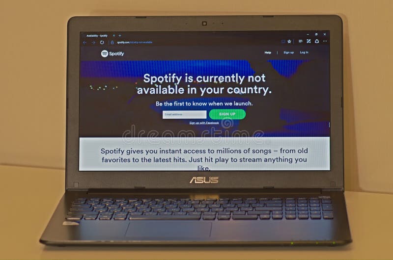 Spotify editorial image. Image of notebook, editorial - 93437965