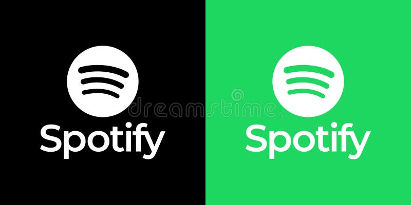 Spotify, Signal Music Icon in Flat Style Stock Vector - Illustration of ...