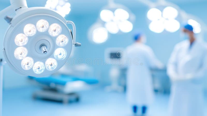 Spotless Operating Room with Bright Lighting Creates Sterile ...