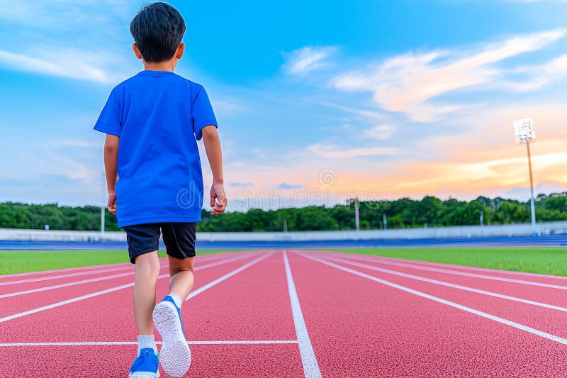 Spotless Running Track. Smooth Ground Awaiting Runners Stock Photo ...