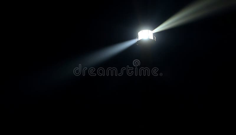 Spotlight Beam in Darkness, Stage Light, Focused Light, Dramatic ...
