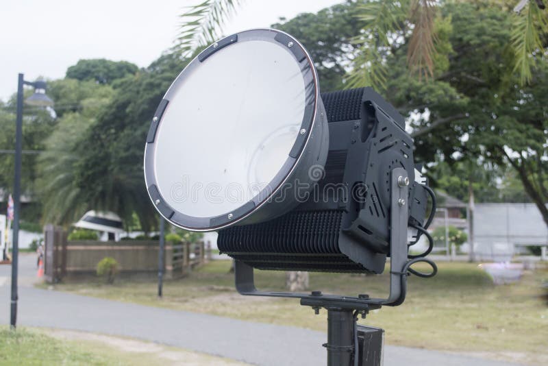 Spotlight stock image. Image of electricity, garden, film - 56435353