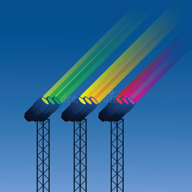 Spotlight Colors stock illustration. Illustration of bright - 41886029