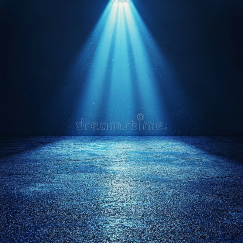 Spotlight in the Dark with Rays of Light. Vector Illustration Stock ...