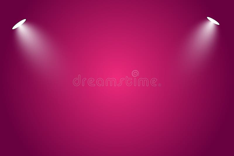 Spotlight Effects on Pink Screen for Content Creators. Stock Image ...