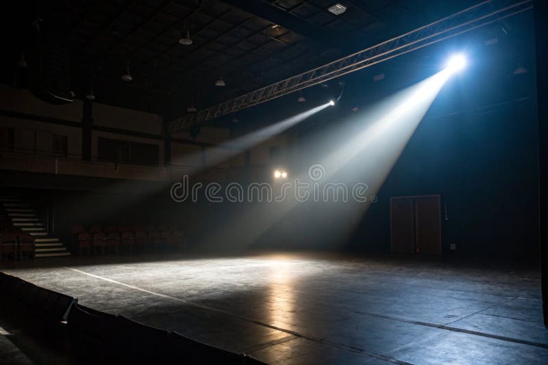 Spotlight and empty space stock illustration. Illustration of ...