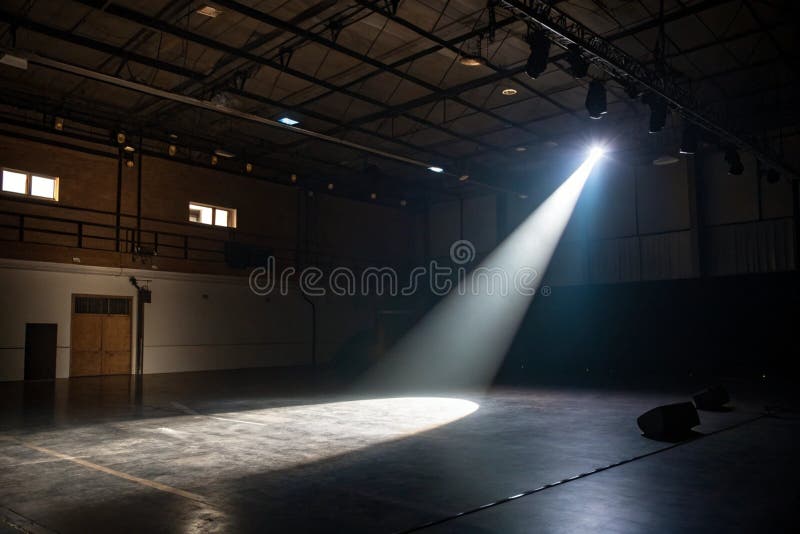 Spotlight and empty space stock image. Image of focus - 373766553