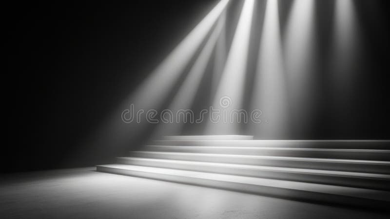 Spotlight on Empty Stage stock image. Image of floor - 385436763