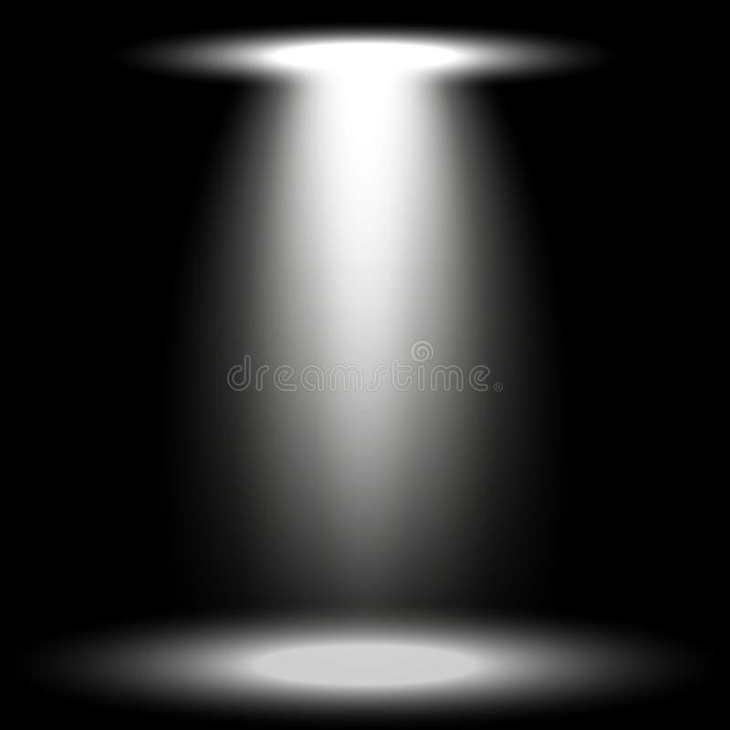 Spotlight Glow Effect, Light Beam, White Color Stock Vector ...