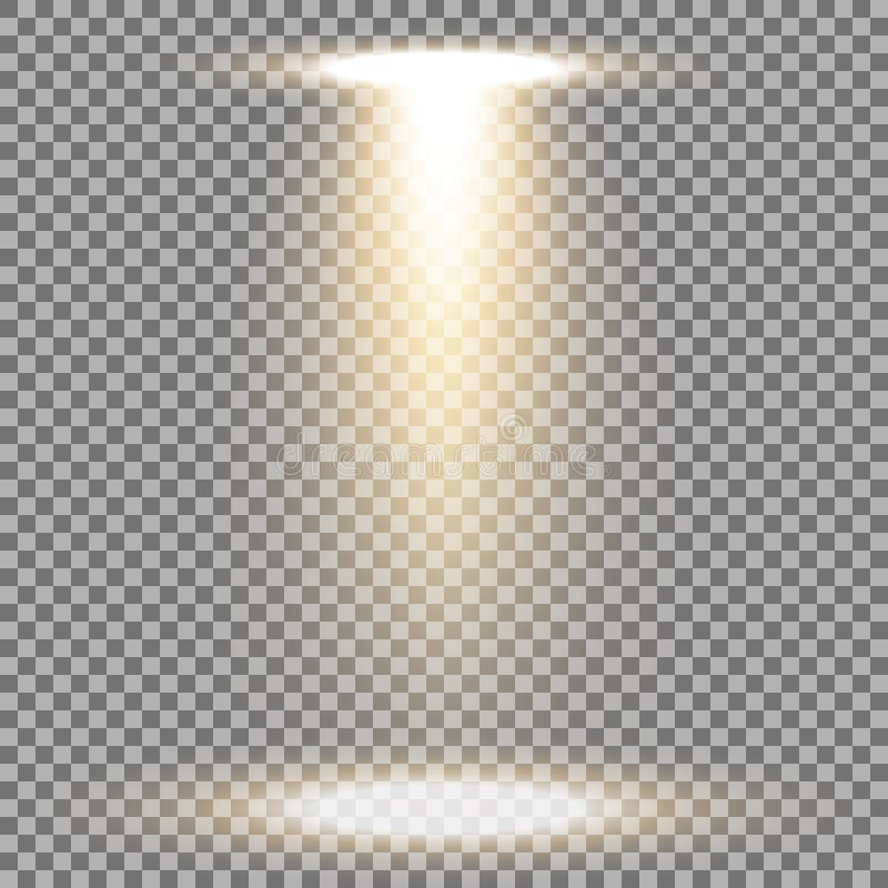 Spotlight Glow Effect, Light Beam, Green Color Stock Vector ...