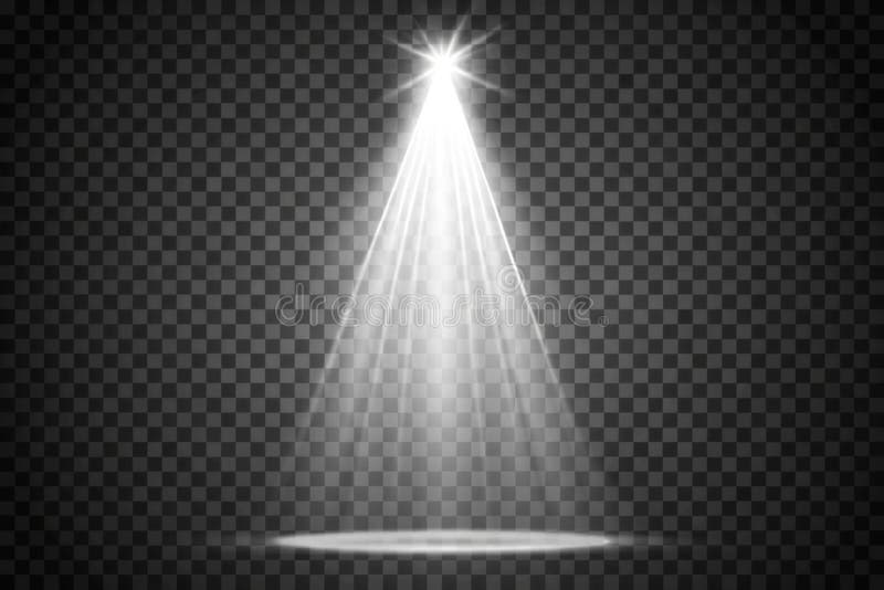 Spotlight with Glow Isolated Effect on Transparent Background Stock ...
