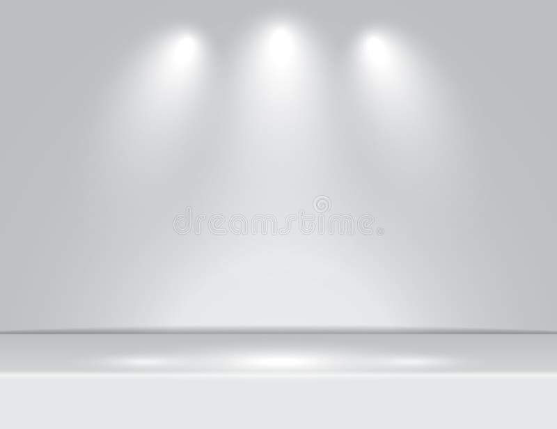 Spotlight Gray Light Rays Room Studio Background Vector Stock Vector ...