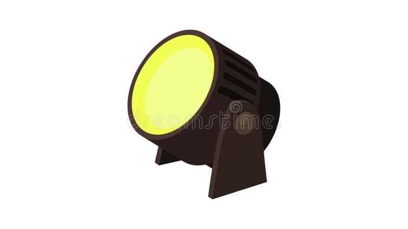 Spotlight icon animation stock footage. Video of shine - 224254706