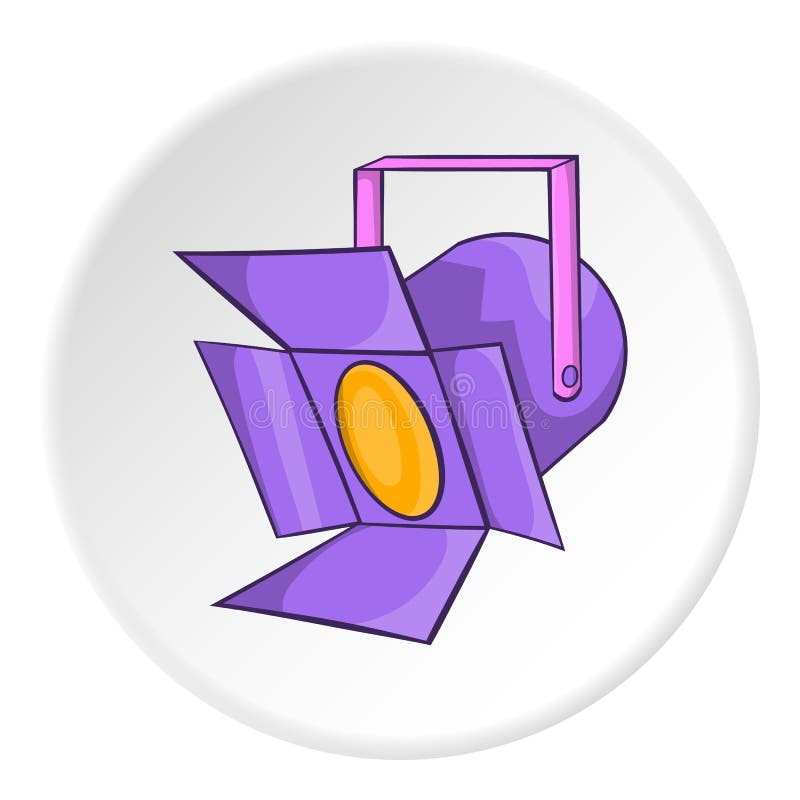 Spotlight Icon, Cartoon Style Stock Vector - Illustration of efficient ...