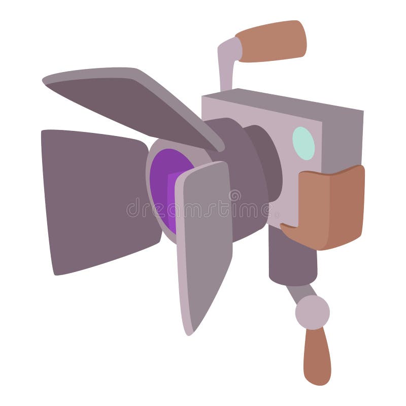 Spotlight Icon, Cartoon Style Stock Vector - Illustration of decoration ...