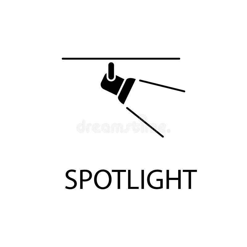 Spotlight Icon, Symbol Design Template Stock Vector - Illustration of ...