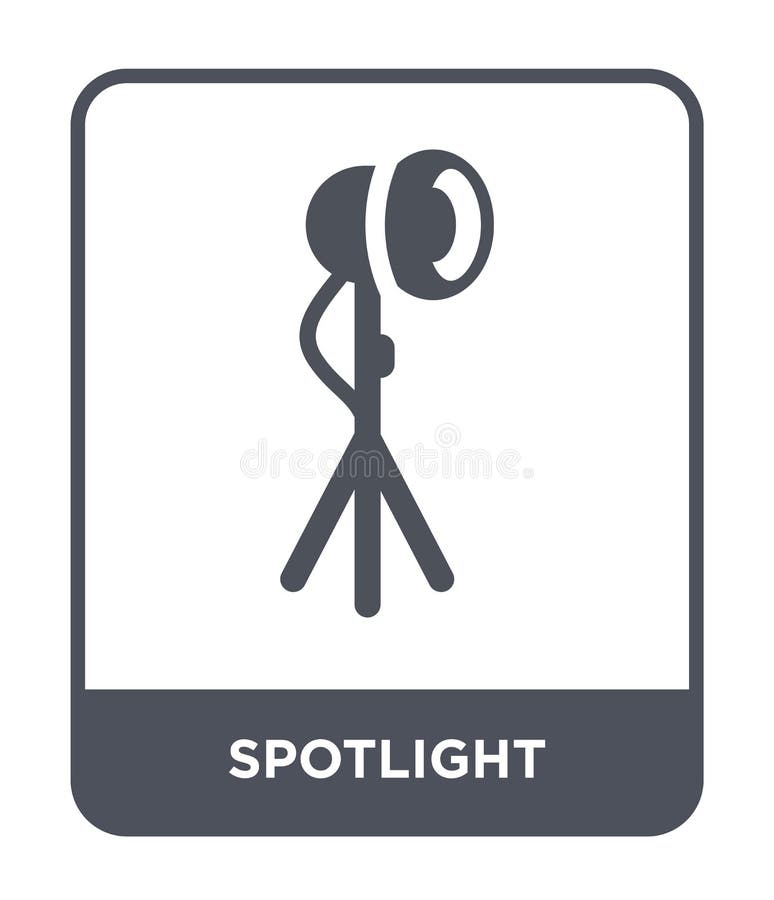 Spotlight Icon in Trendy Design Style. Spotlight Icon Isolated on White ...