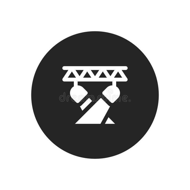 Spotlight Icon Vector. Simple Spotlight Sign in Modern Design Style for ...