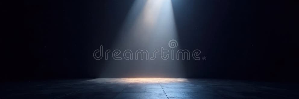 Spotlight Illuminates Center Stage; Stark Shadows Surround , Texture ...