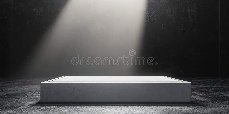 Spotlight Illuminates a Minimalist Platform in an Industrial Space ...
