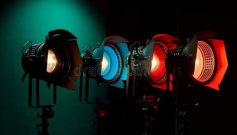 Spotlight Illuminates Stage for Theatrical Performance Generated by AI ...