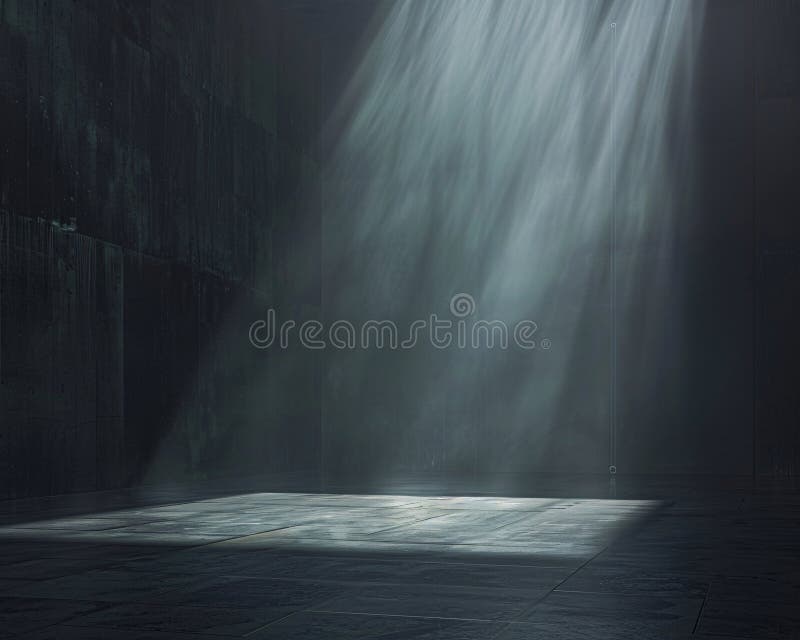 Spotlight Illuminating an Empty Stage with Modern Dance Floor Capturing ...